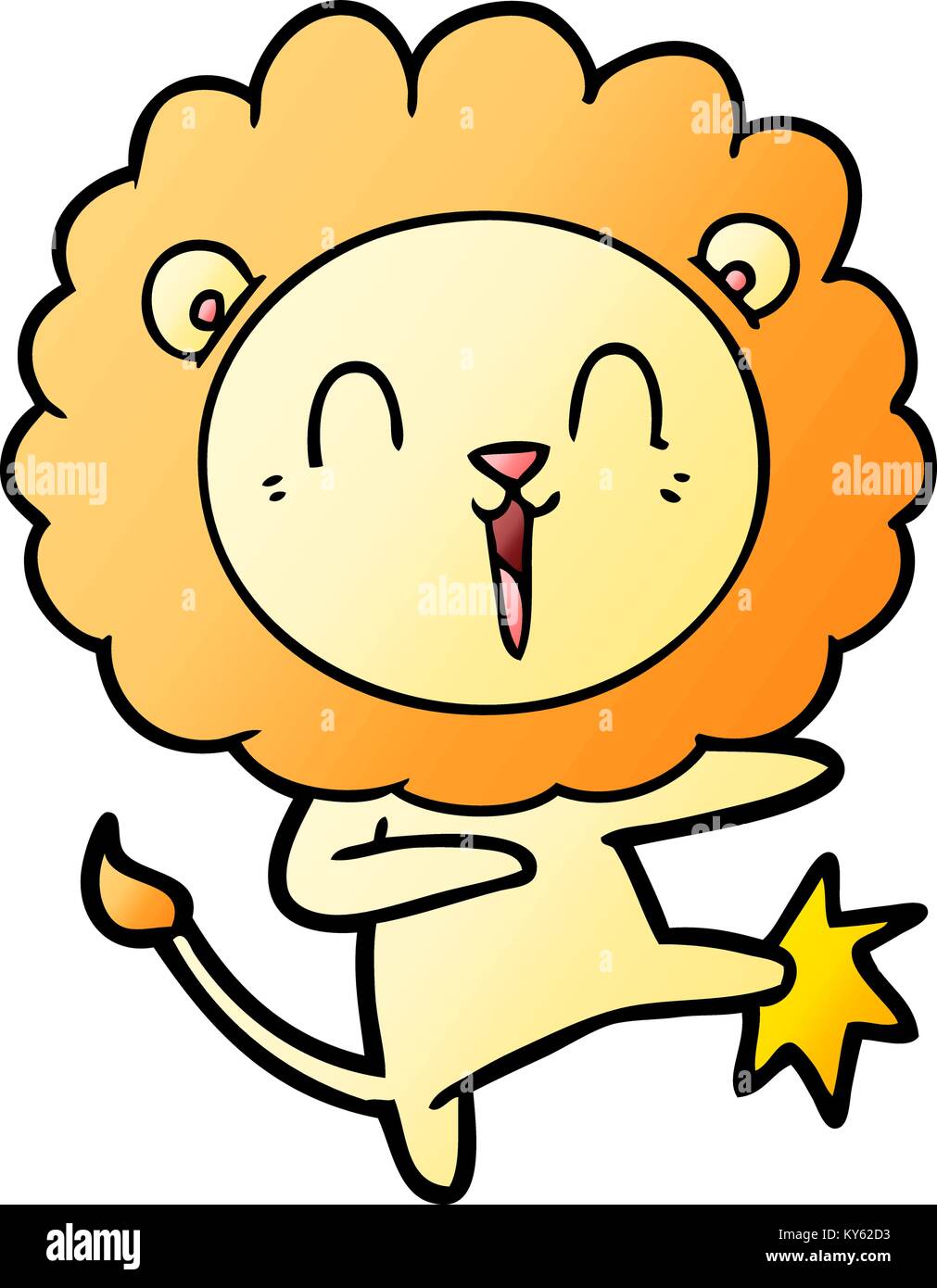 laughing lion cartoon Stock Vector Image & Art - Alamy