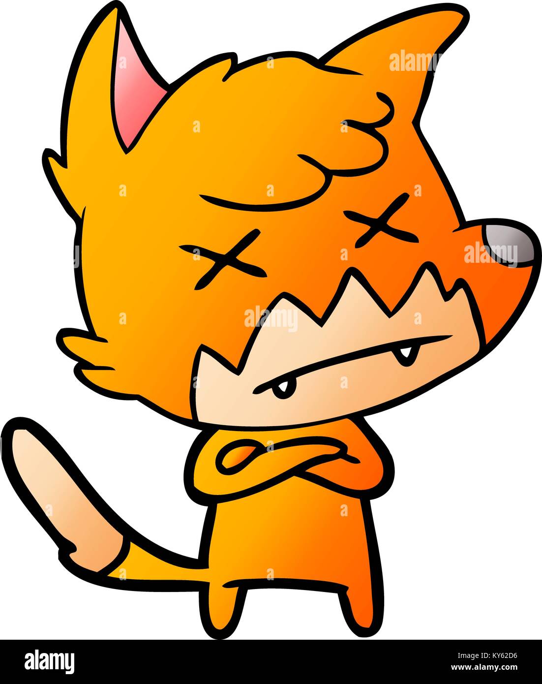 cartoon dead fox Stock Vector Image & Art - Alamy