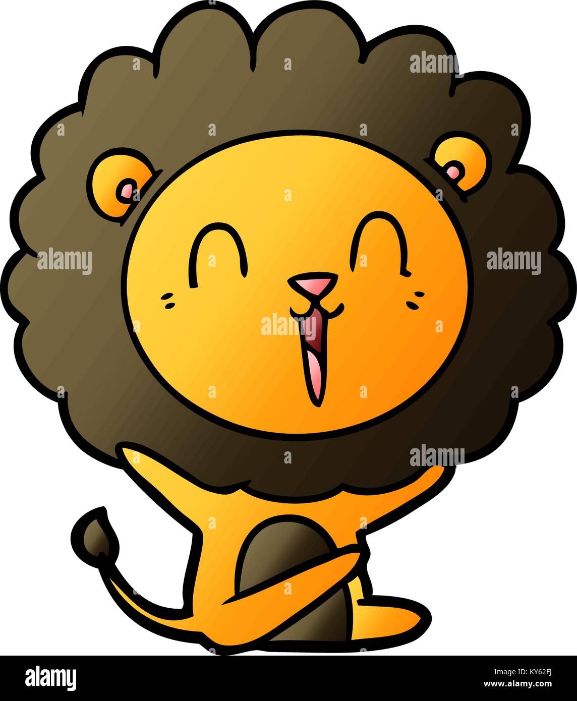 laughing lion cartoon Stock Vector Image & Art - Alamy