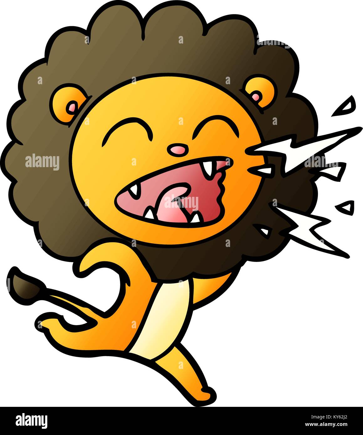 cartoon running lion Stock Vector Image & Art - Alamy