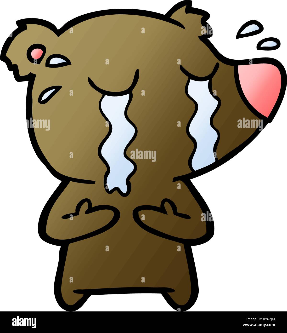 cartoon crying bear Stock Vector Image & Art - Alamy