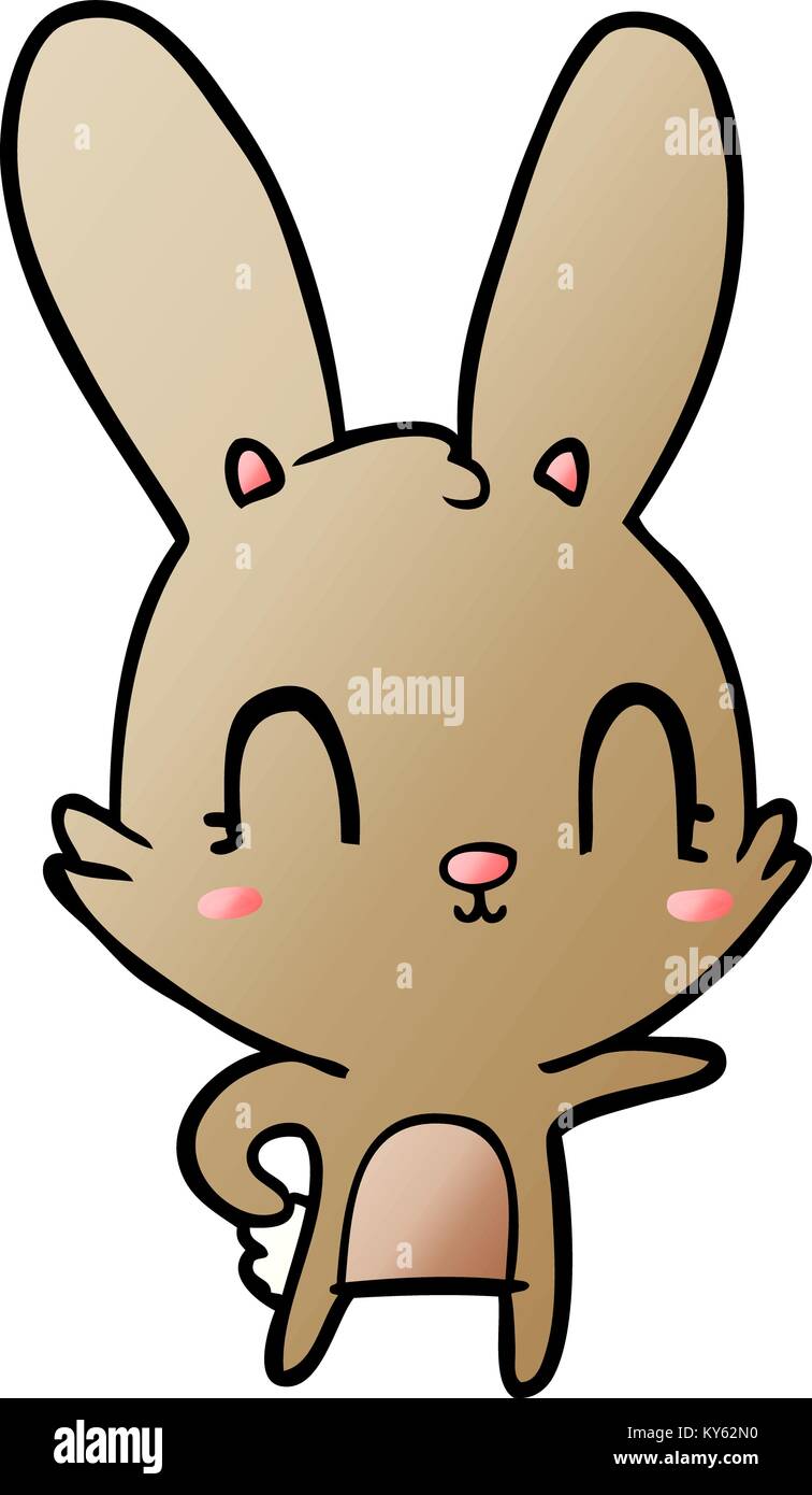 cute cartoon rabbit Stock Vector Image & Art - Alamy