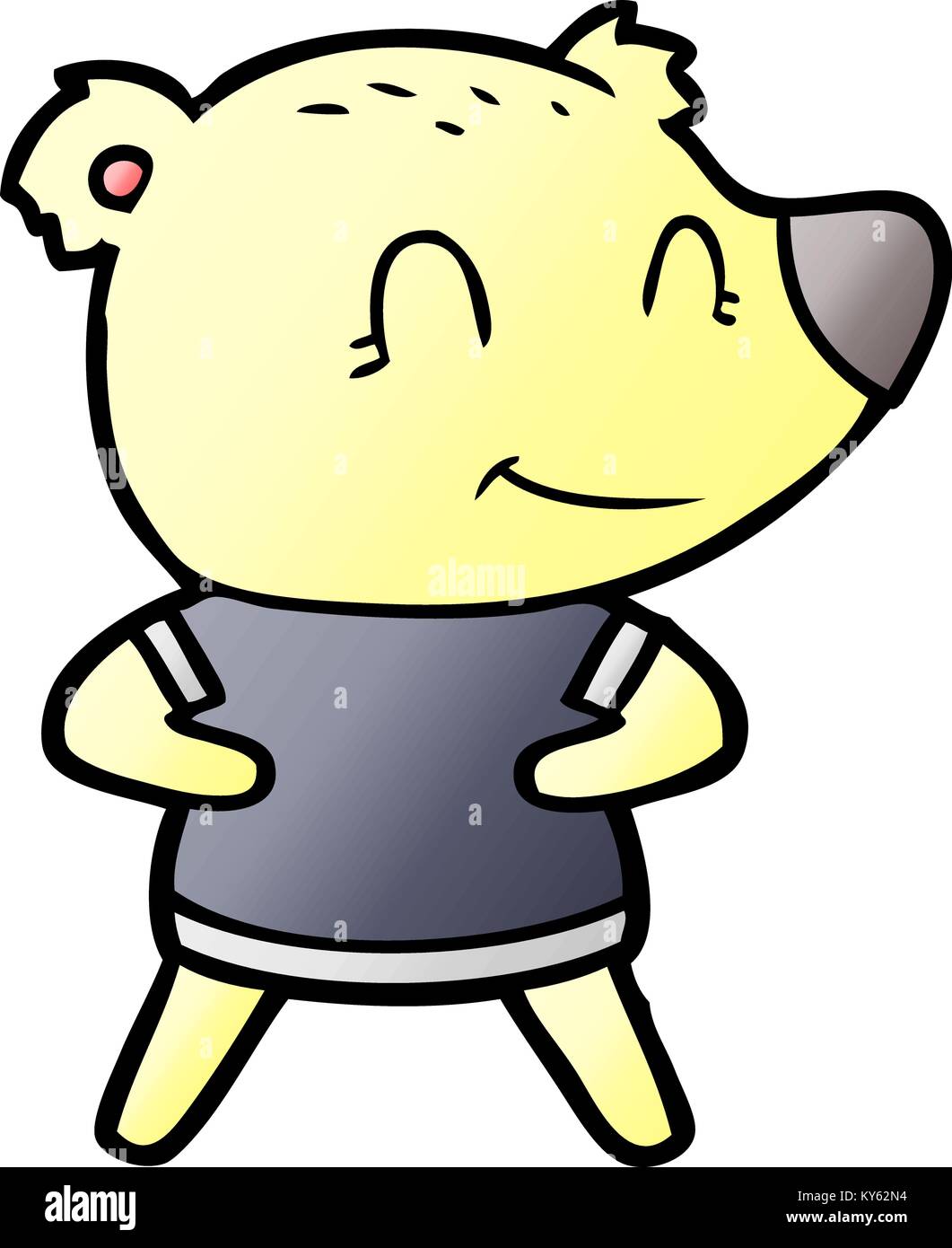 friendly bear cartoon Stock Vector Image & Art - Alamy