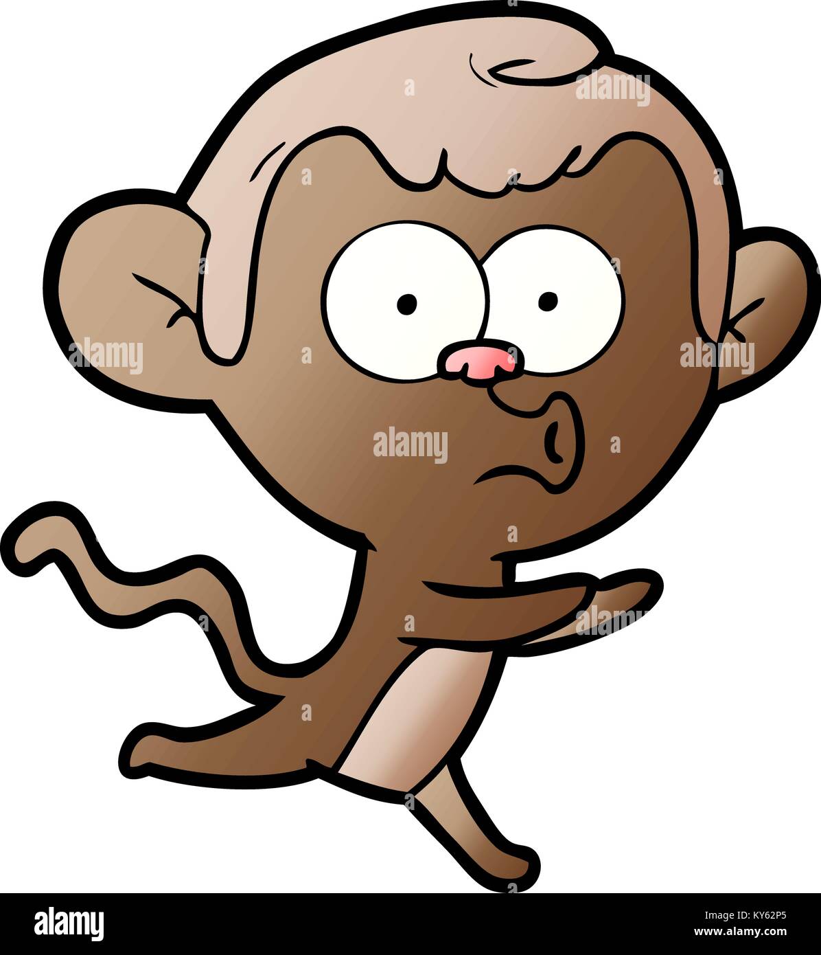 cartoon hooting monkey Stock Vector Image & Art - Alamy