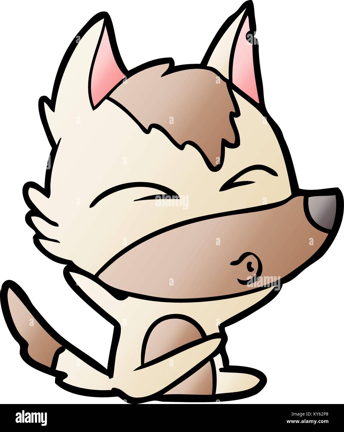 cartoon wolf whistling Stock Vector Image & Art - Alamy
