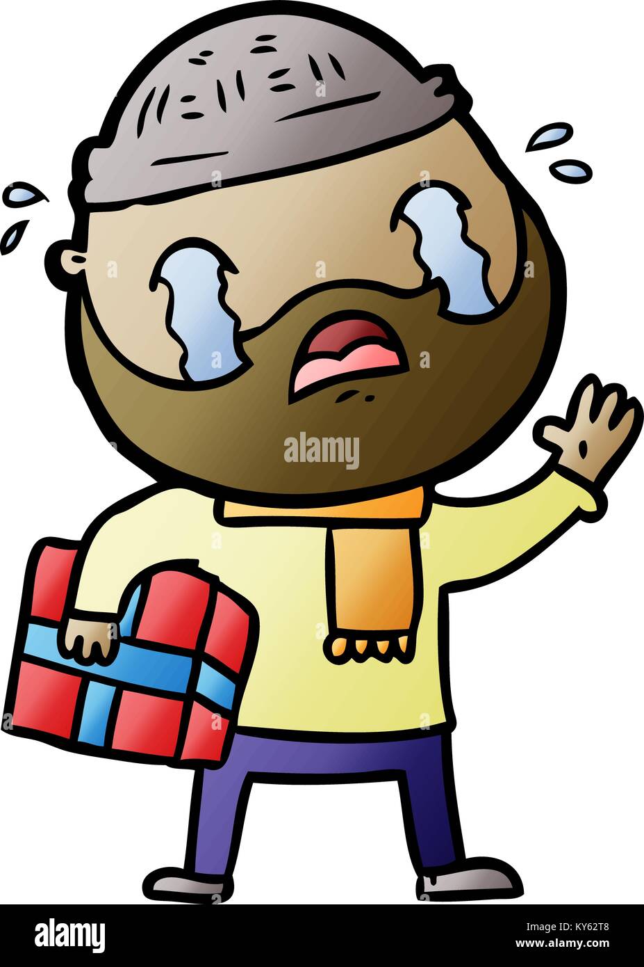 Man present unhappy Stock Vector Images - Alamy