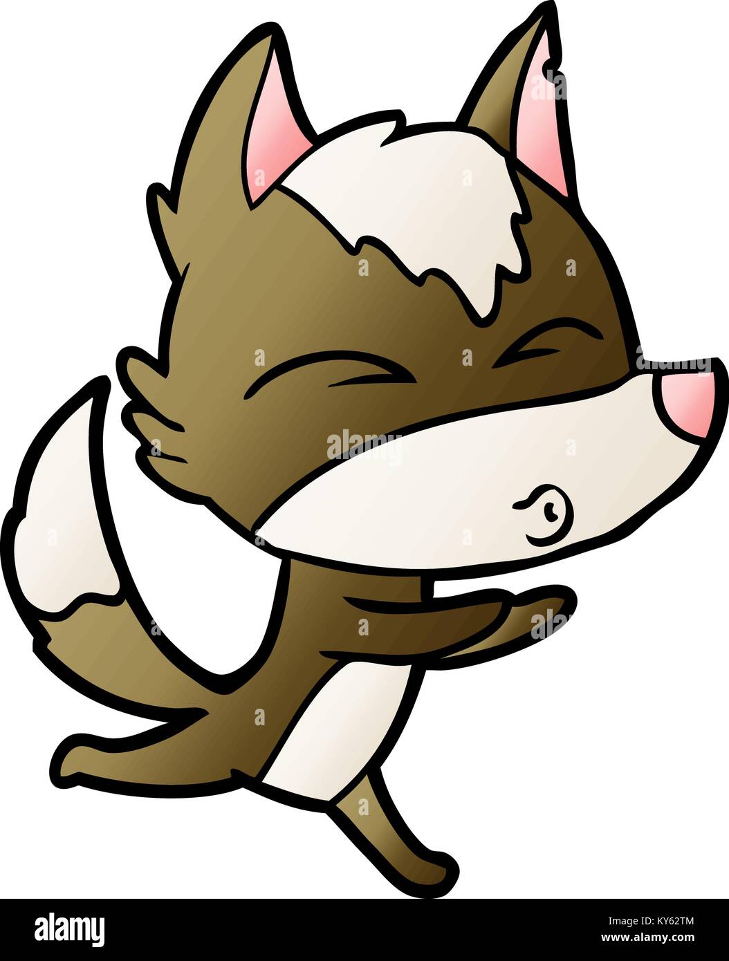 cartoon wolf whistling Stock Vector Image & Art - Alamy