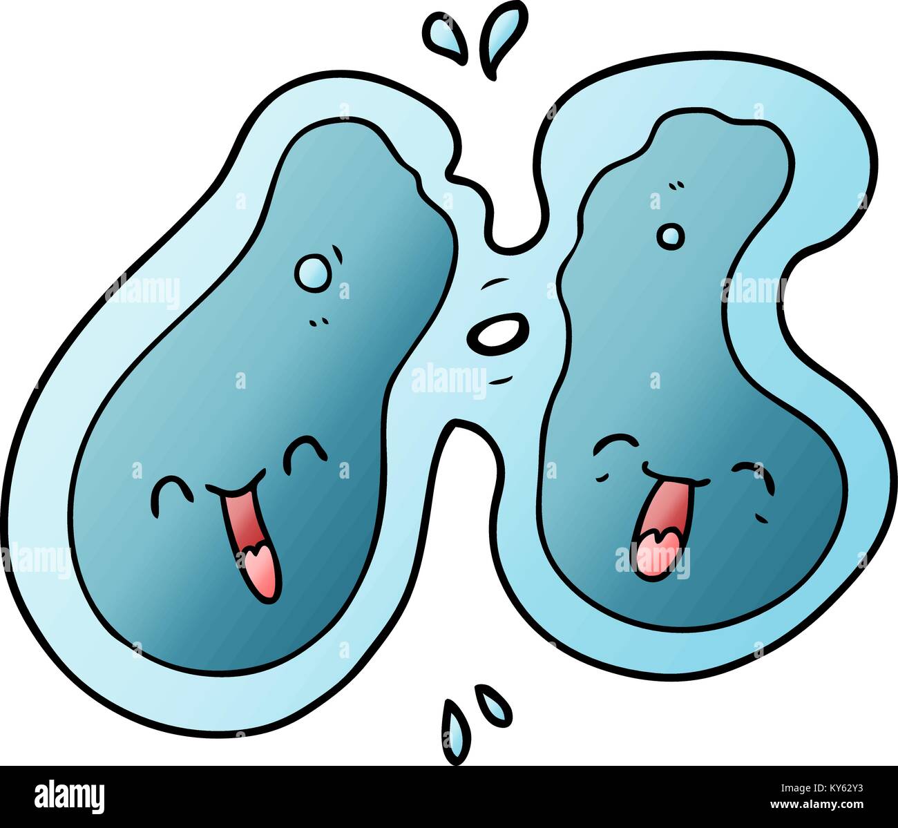 cartoon cell dividing Stock Vector Image & Art - Alamy