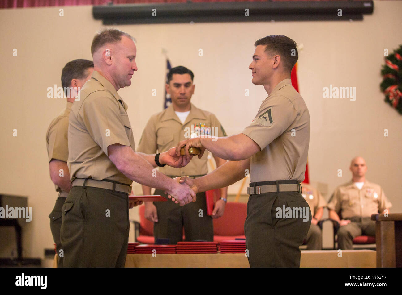 U.S. Marine Corps Lance Cpl. Raymond T. Lemus a platoon supervisor with ...