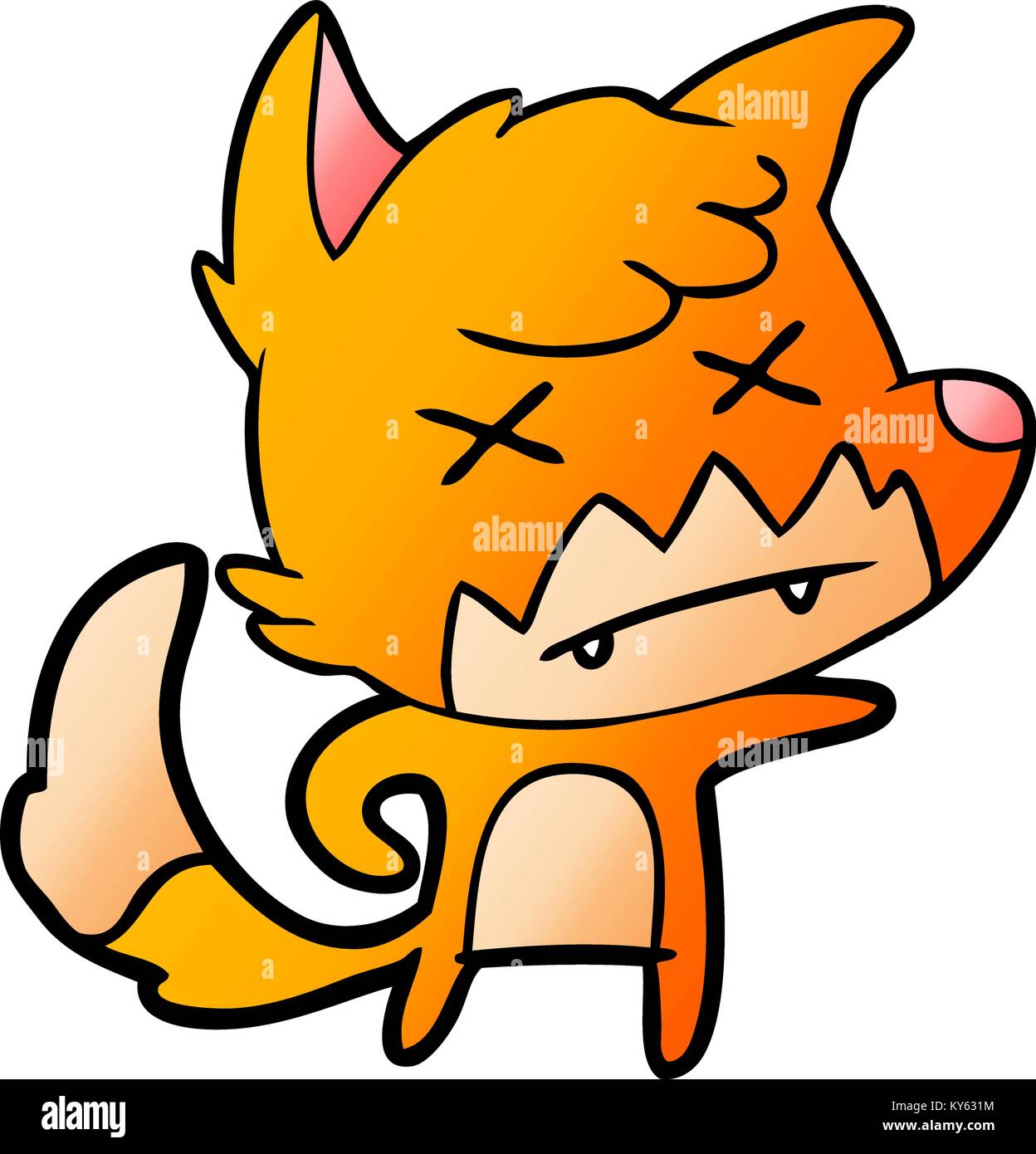 cartoon dead fox Stock Vector Image & Art - Alamy