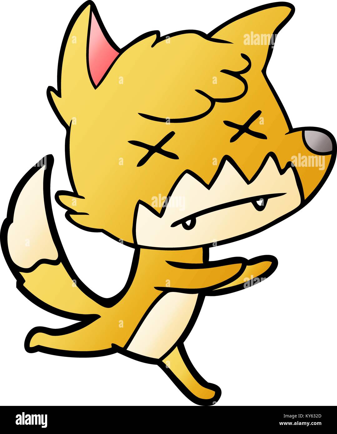 cartoon dead fox Stock Vector Image & Art - Alamy
