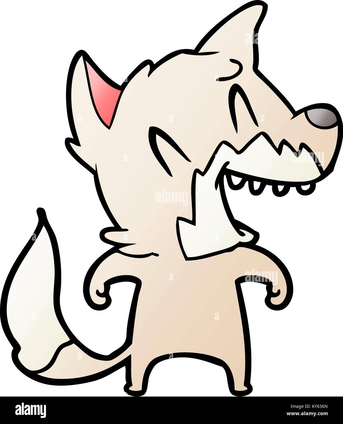 laughing fox cartoon Stock Vector Image & Art - Alamy