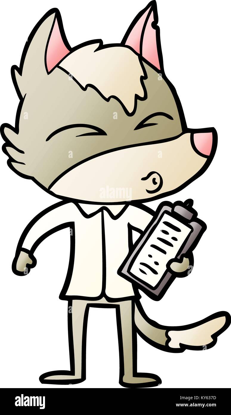 cartoon office wolf whistling Stock Vector Image & Art - Alamy
