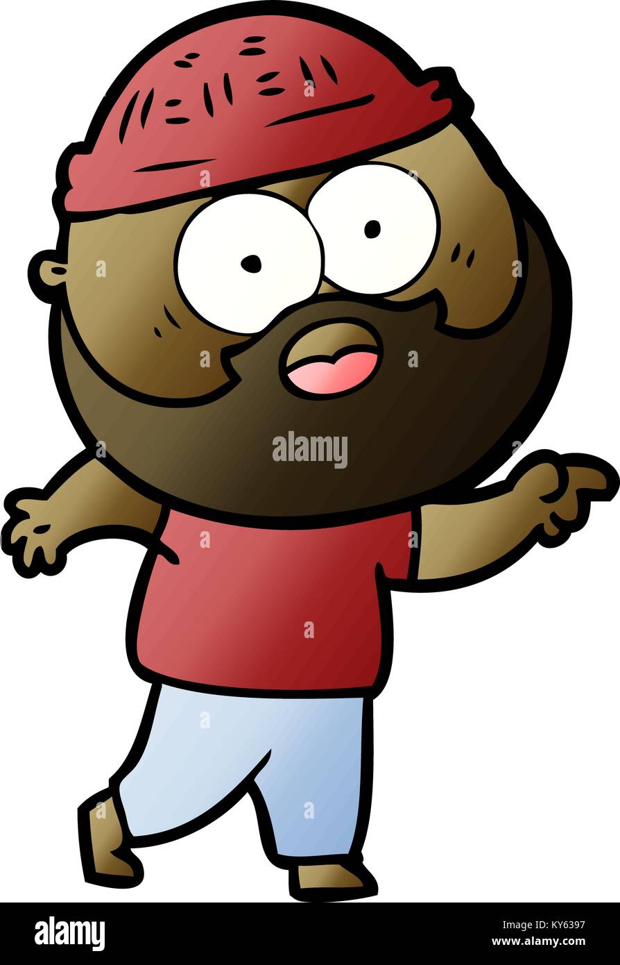 cartoon bearded man Stock Vector Image & Art - Alamy