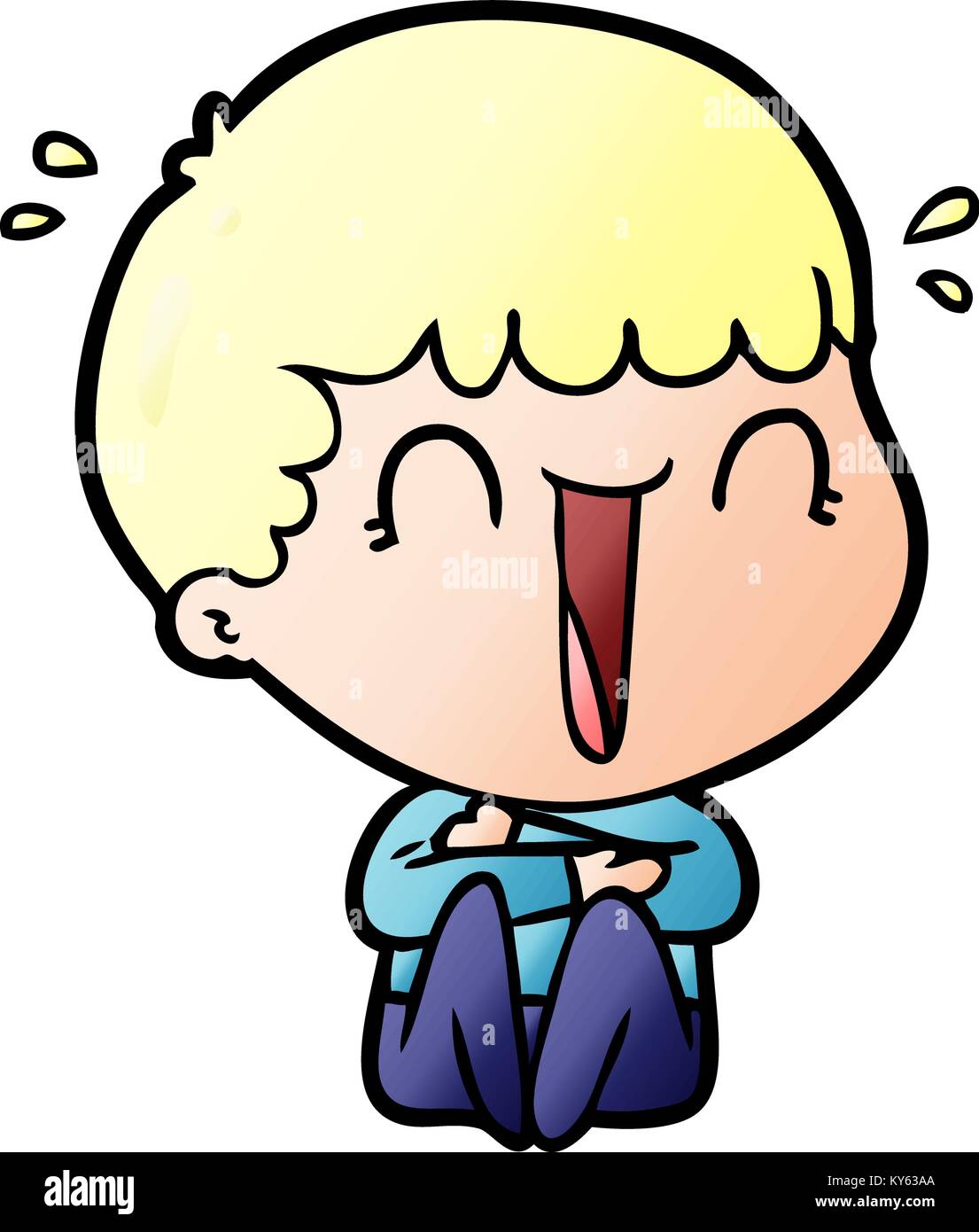 laughing cartoon man Stock Vector Image & Art - Alamy