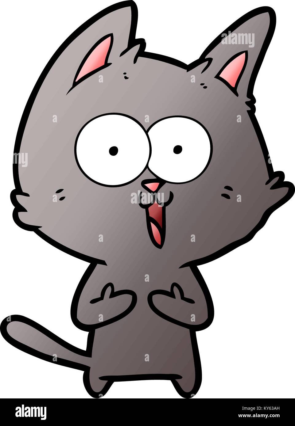 funny cartoon cat Stock Vector Image & Art - Alamy