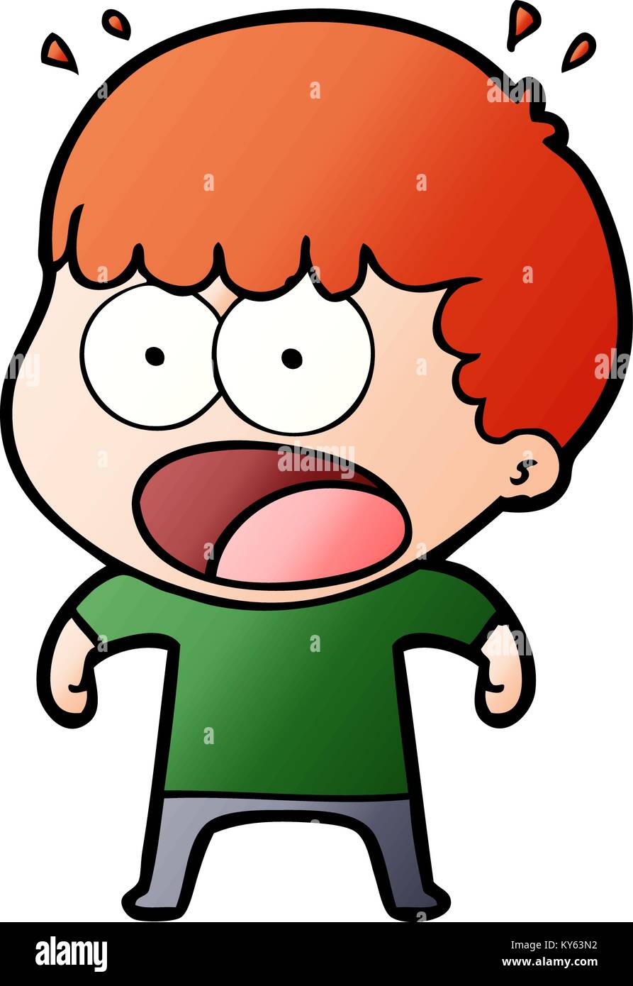 cartoon shocked man Stock Vector Image & Art - Alamy