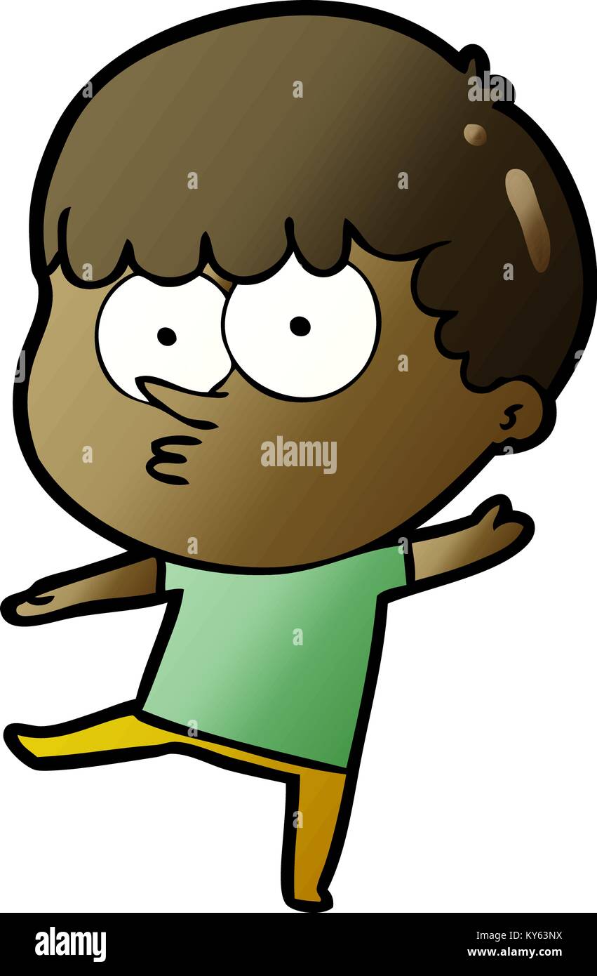 cartoon curious boy Stock Vector Image & Art - Alamy