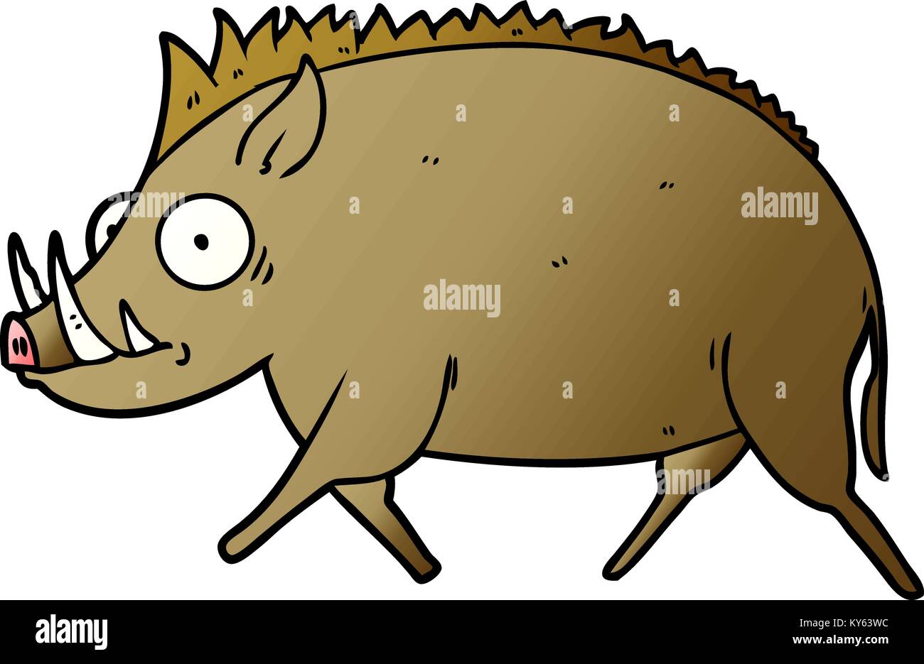 cartoon wild boar Stock Vector Image & Art - Alamy