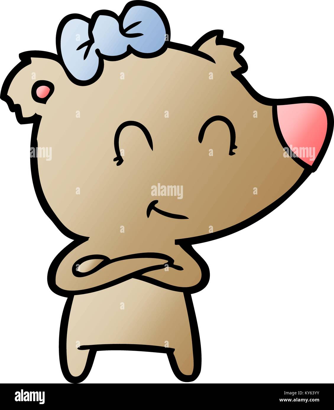 female bear cartoon Stock Vector Image & Art - Alamy