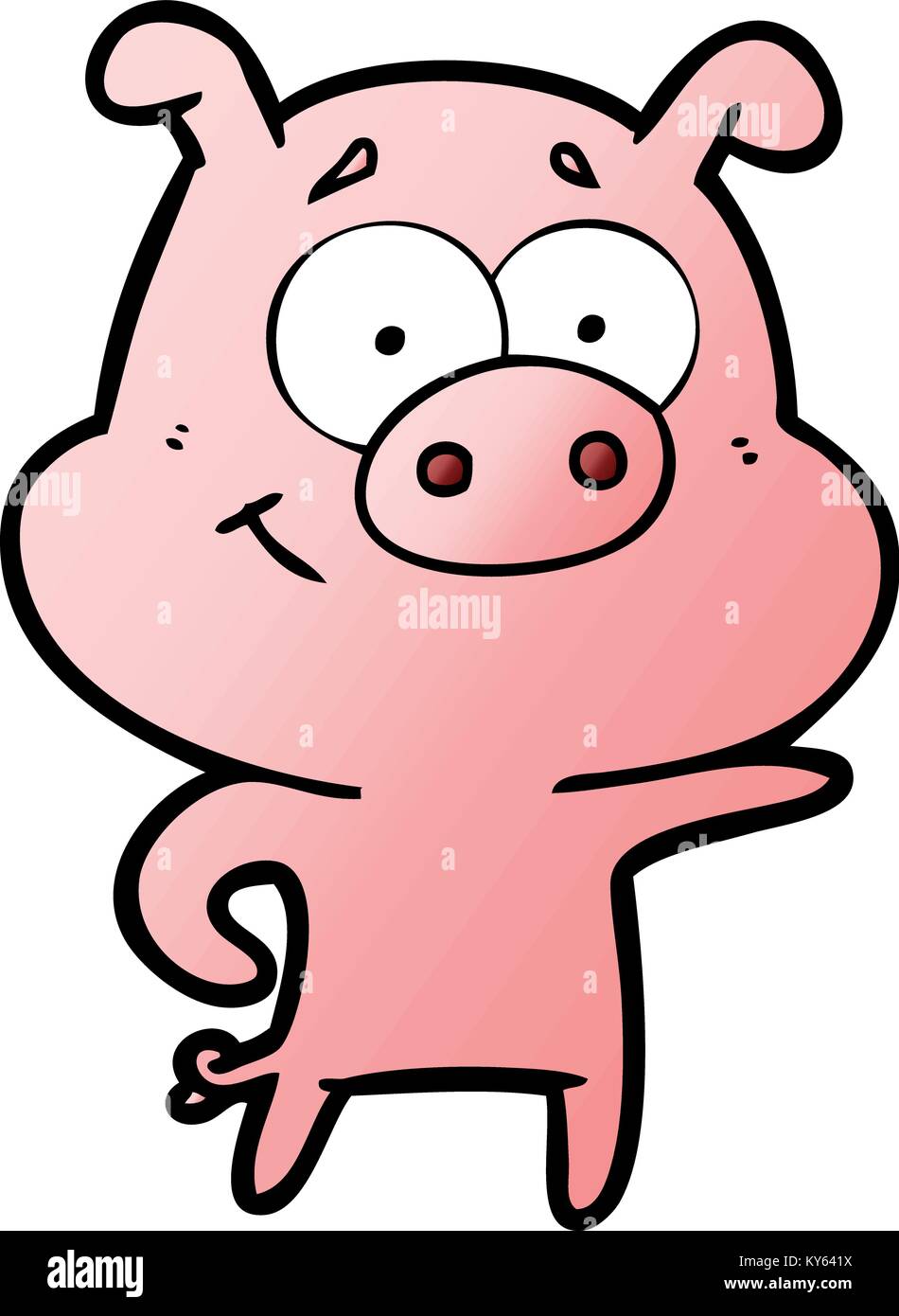cartoon pig pointing Stock Vector Image & Art - Alamy