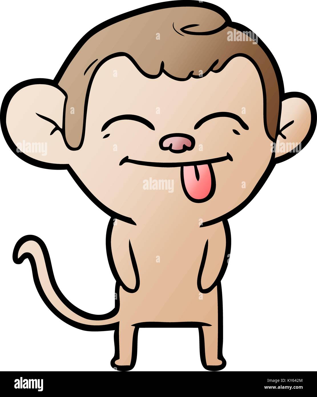 funny cartoon monkey Stock Vector Image & Art - Alamy
