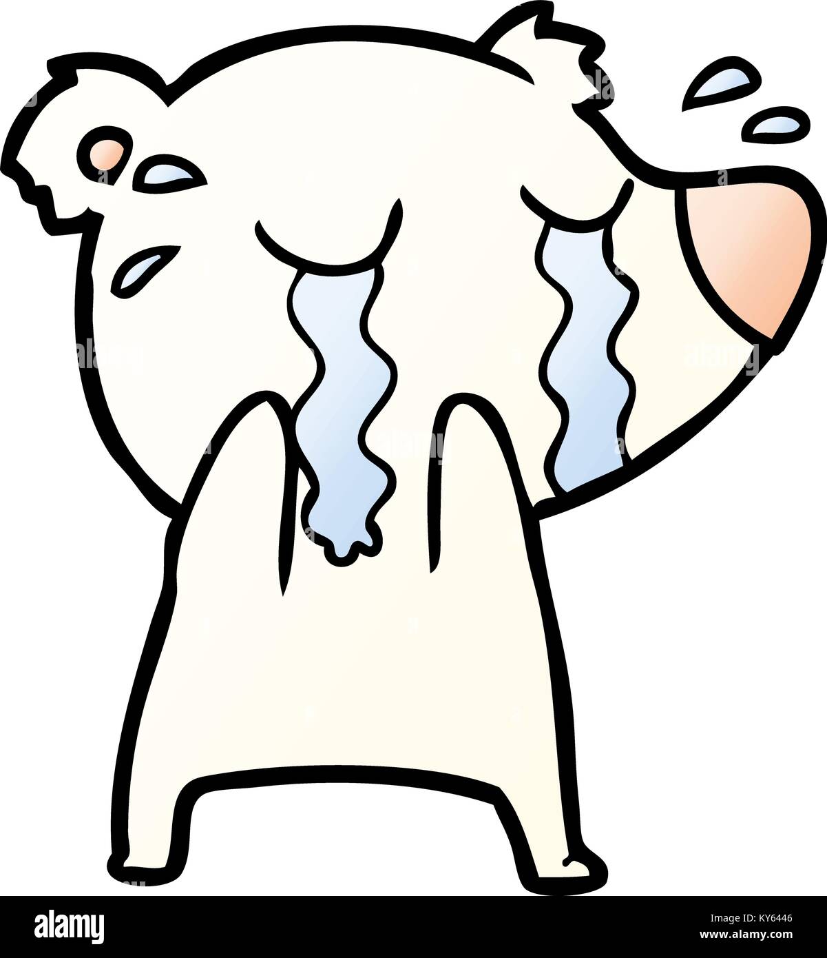 cartoon crying polar bear Stock Vector Image & Art - Alamy