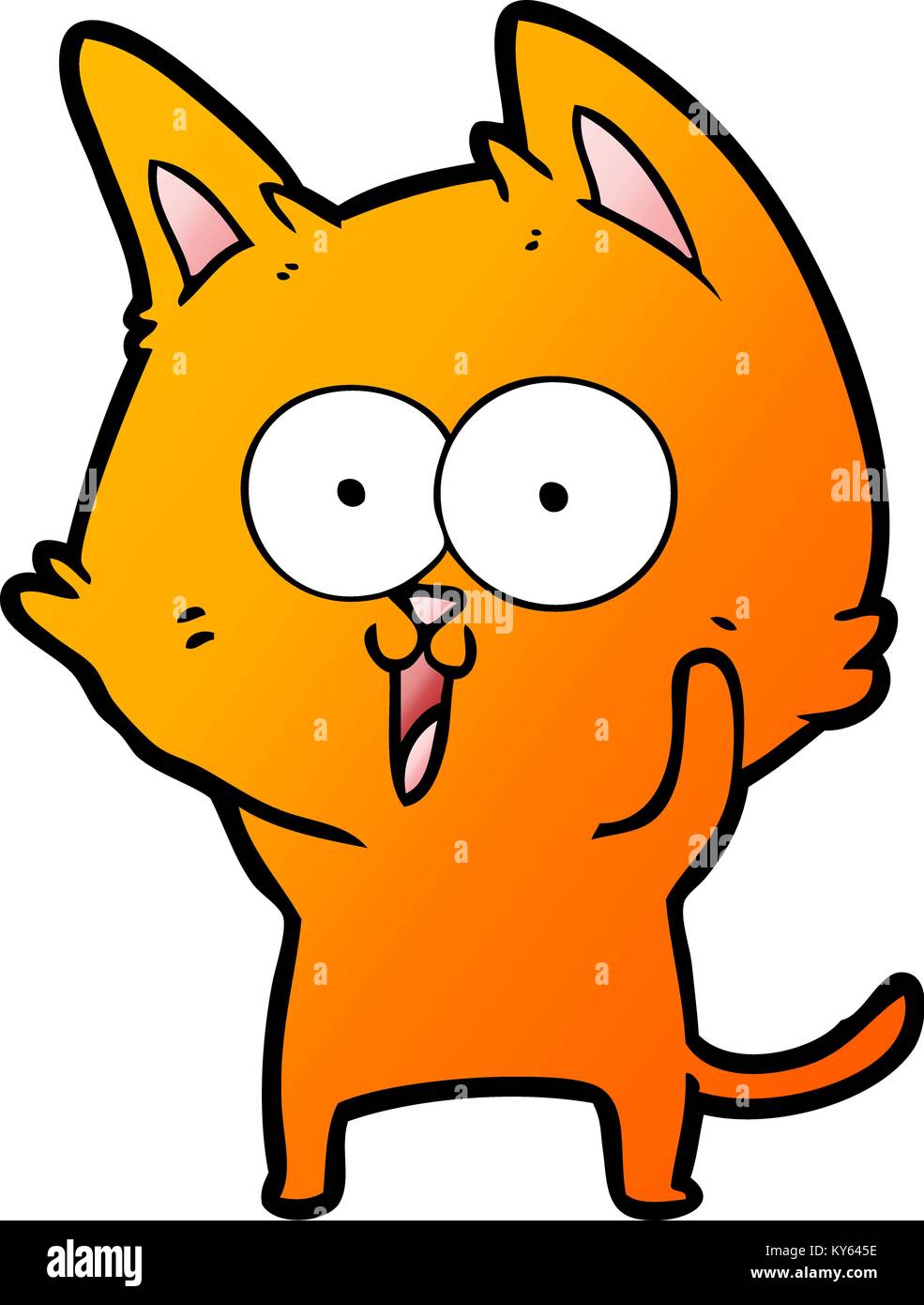 funny cartoon cat Stock Vector Image & Art - Alamy