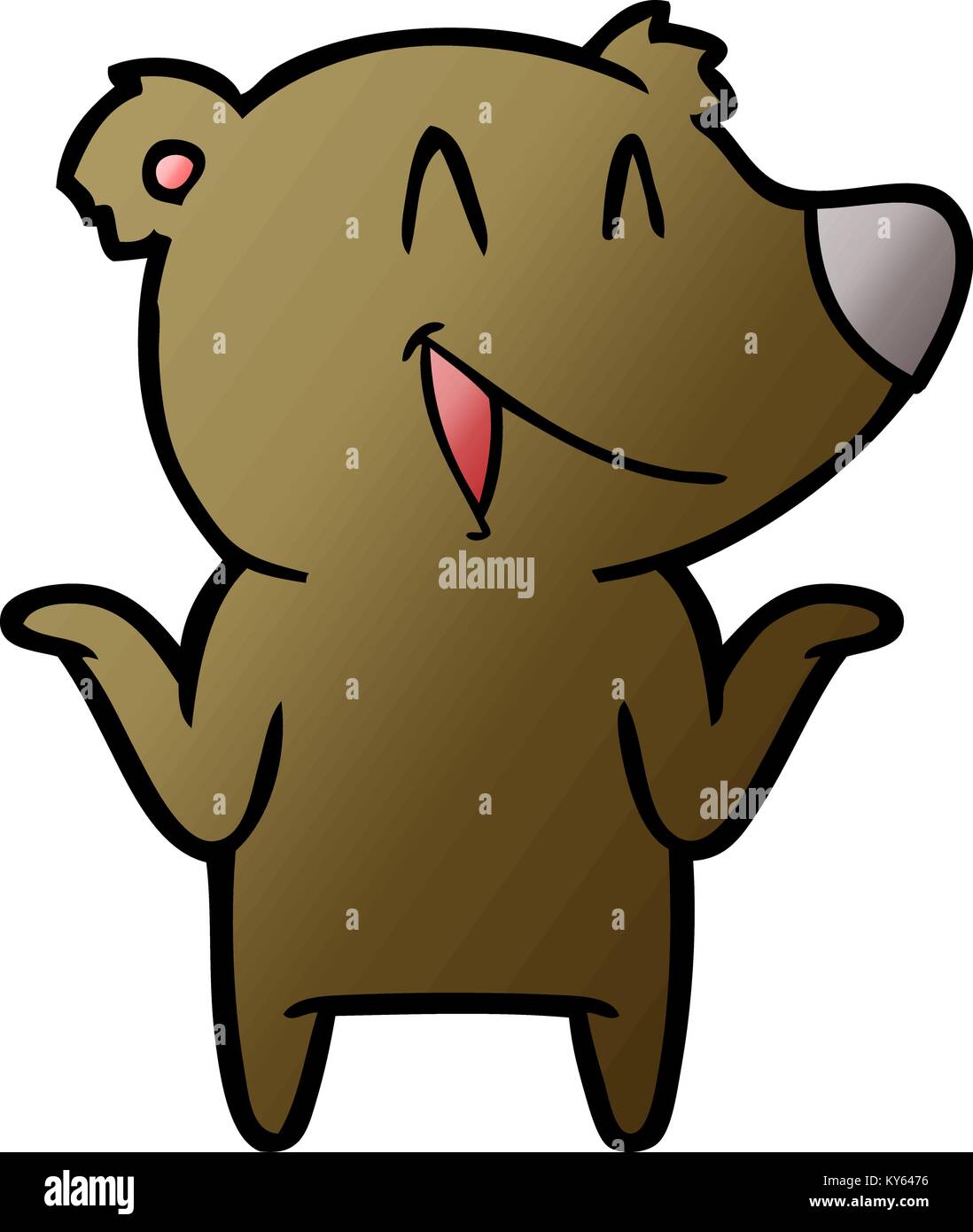 laughing bear cartoon Stock Vector Image & Art - Alamy