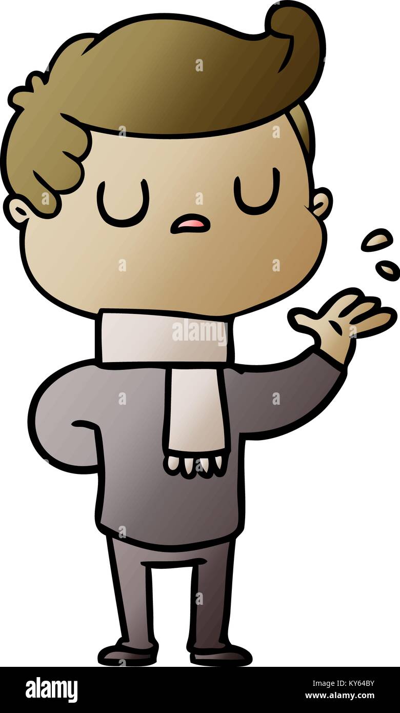 cartoon aloof man Stock Vector Image & Art - Alamy