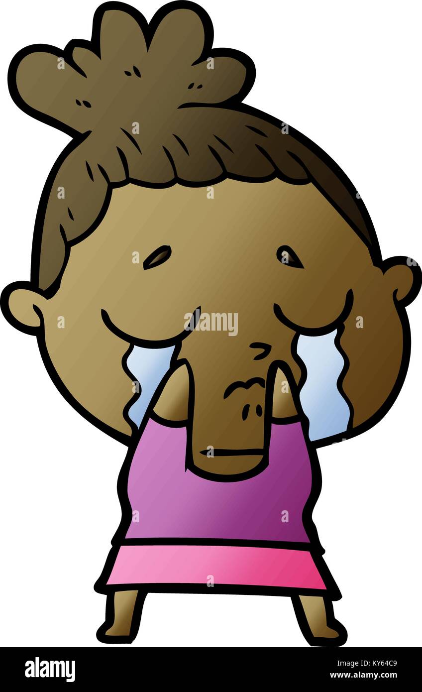 cartoon crying woman Stock Vector Image & Art - Alamy
