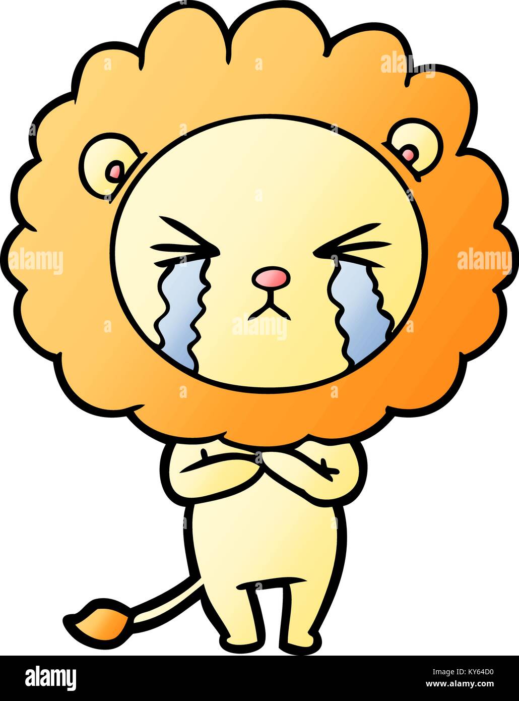 cartoon crying lion Stock Vector Image & Art - Alamy