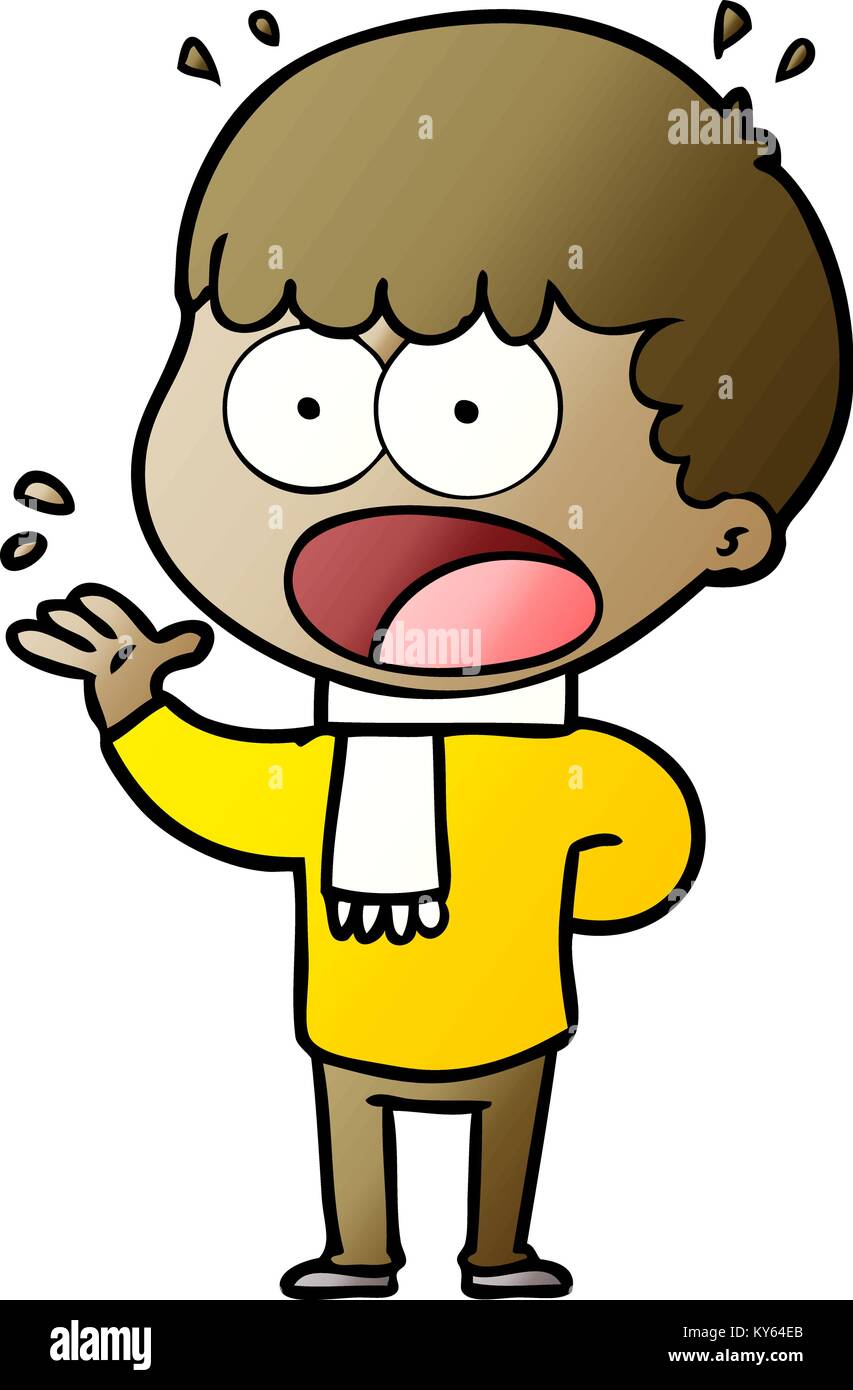cartoon shocked man Stock Vector Image & Art - Alamy