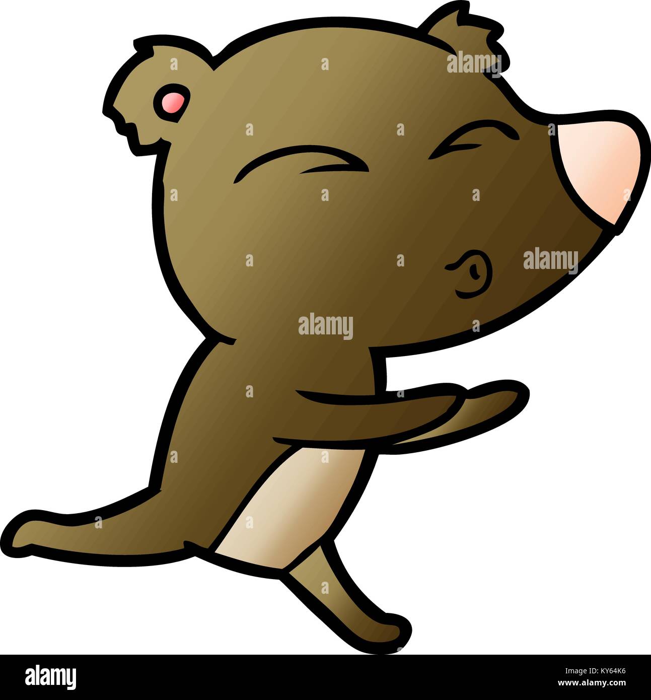 cartoon running bear Stock Vector Image & Art - Alamy