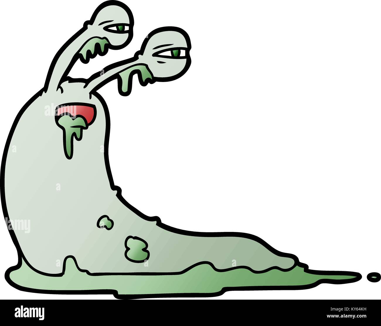 gross cartoon slug Stock Vector Image & Art - Alamy