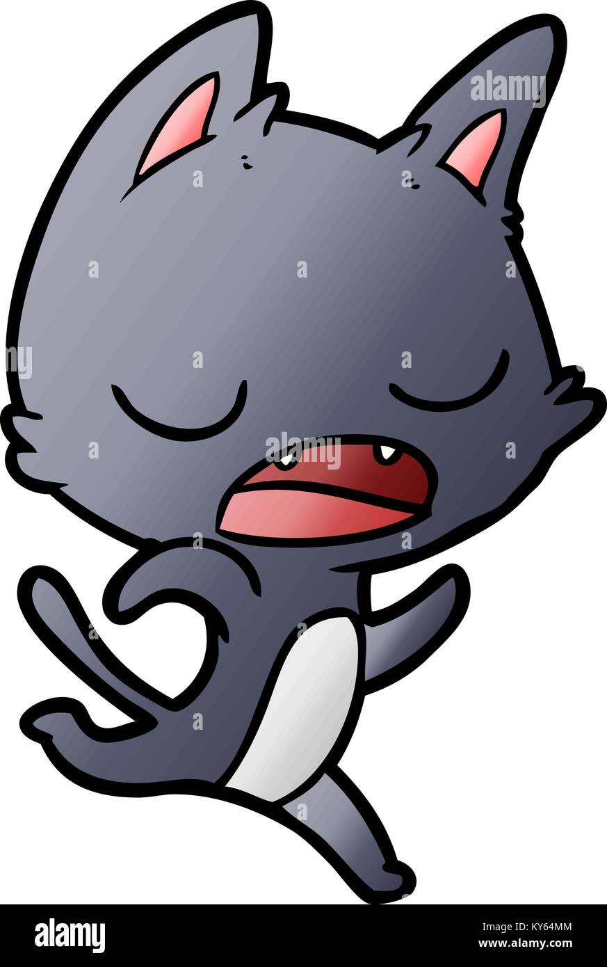 talking cat cartoon Stock Vector Image & Art - Alamy