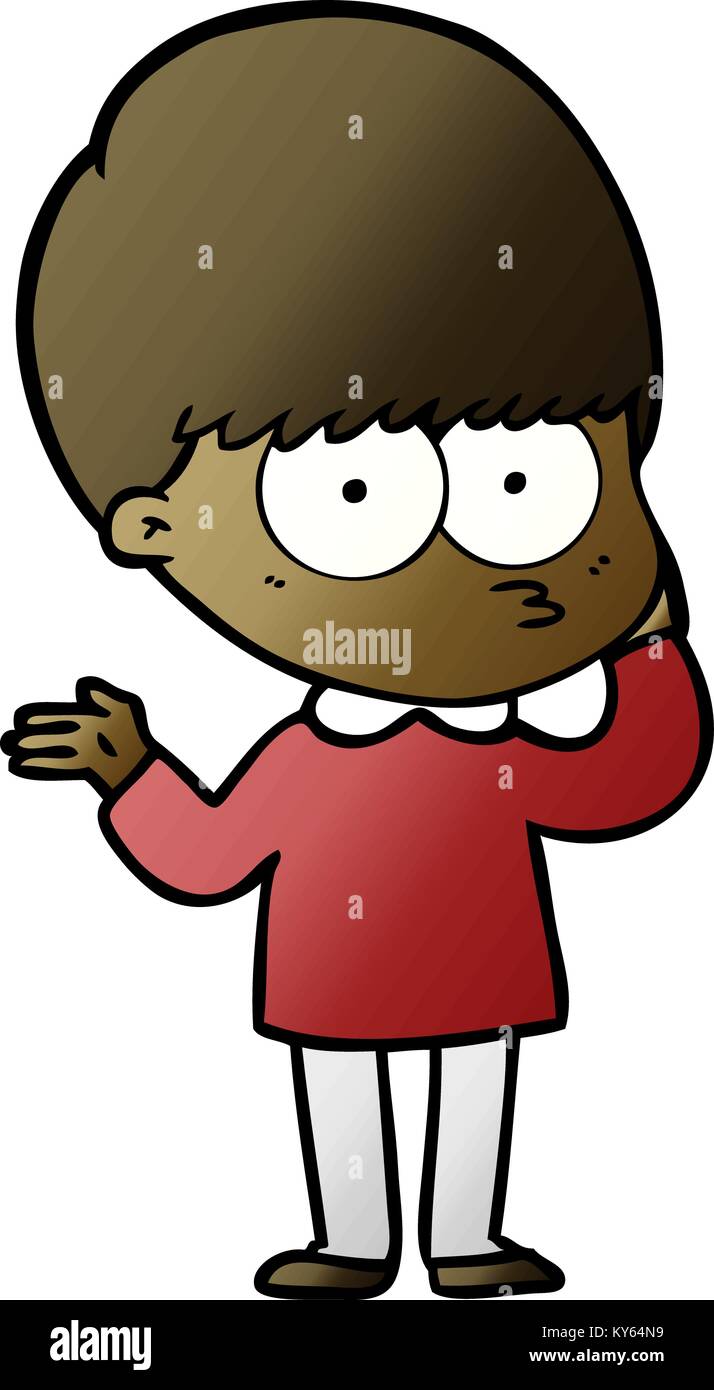 curious cartoon boy Stock Vector Image & Art - Alamy