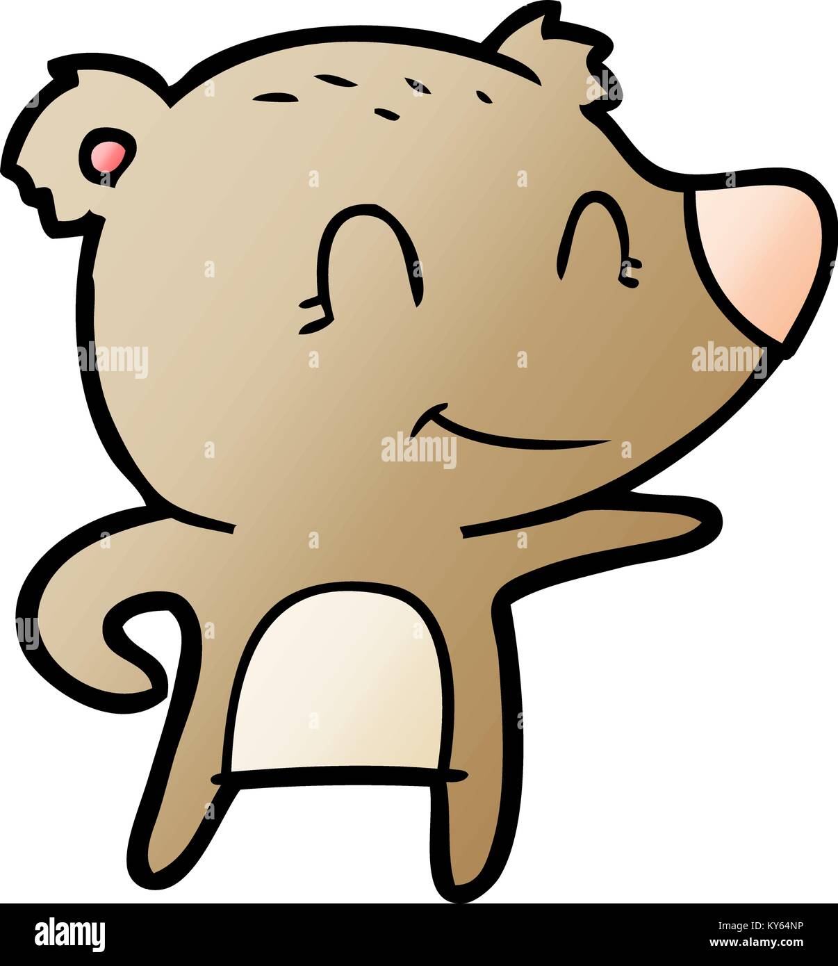 friendly bear cartoon Stock Vector Image & Art - Alamy