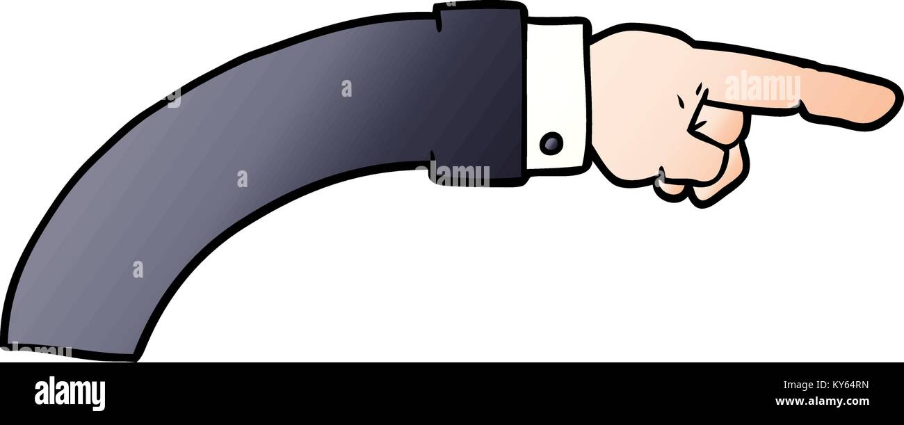 cartoon business arm pointing Stock Vector Image & Art - Alamy