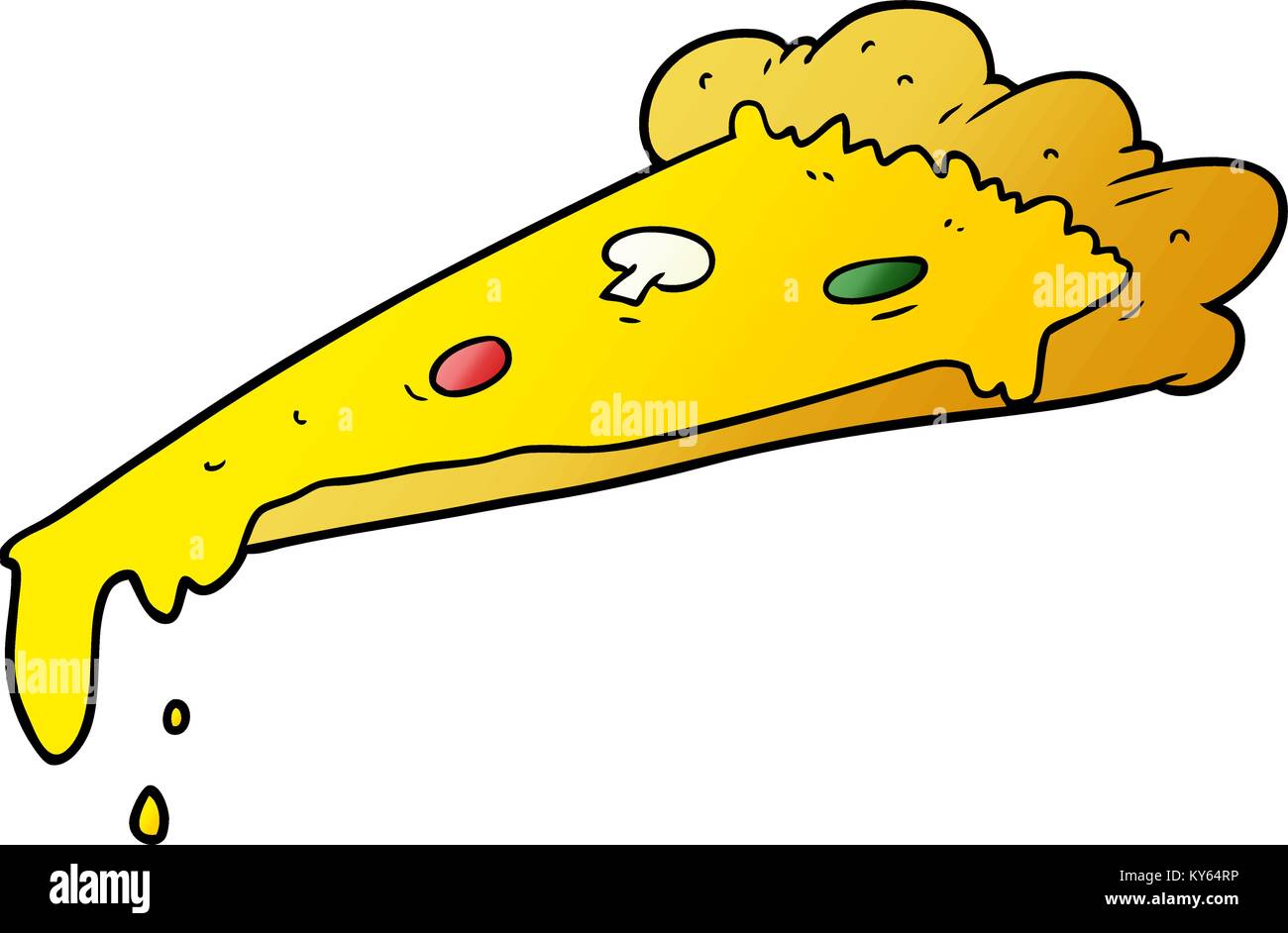 cartoon slice of pizza Stock Vector Image & Art - Alamy