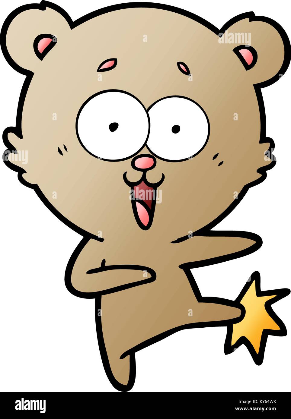 laughing teddy bear cartoon Stock Vector Image & Art - Alamy