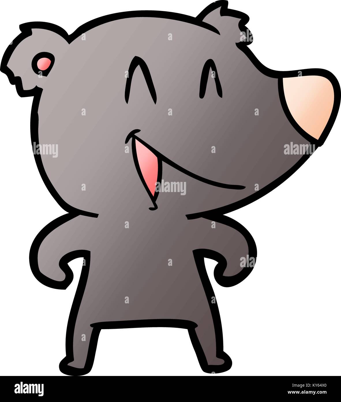 laughing bear cartoon Stock Vector Image & Art - Alamy