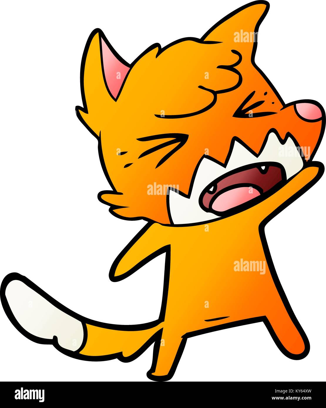 angry cartoon fox Stock Vector Image & Art - Alamy