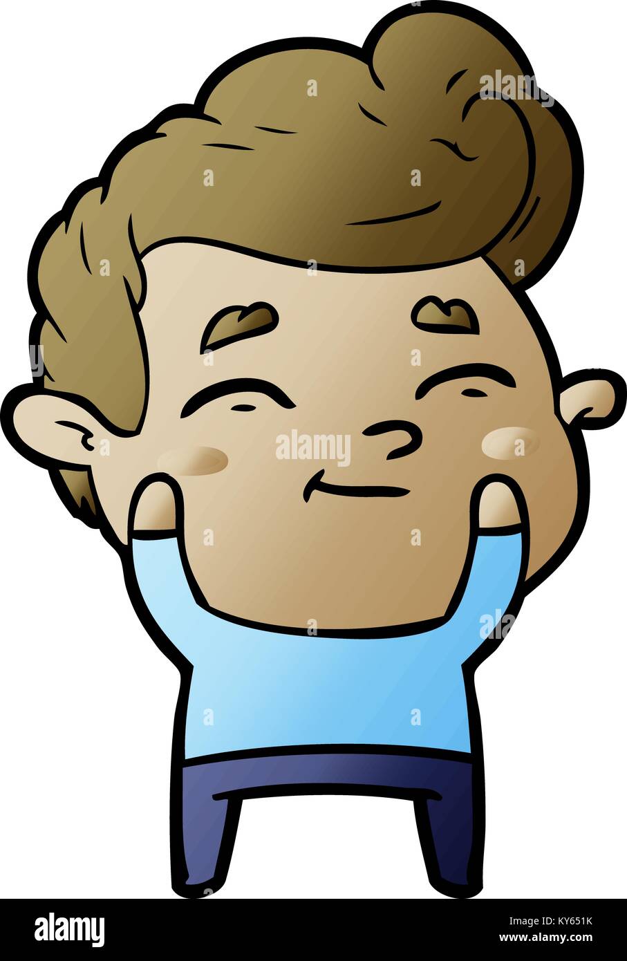 happy cartoon man Stock Vector Image & Art - Alamy