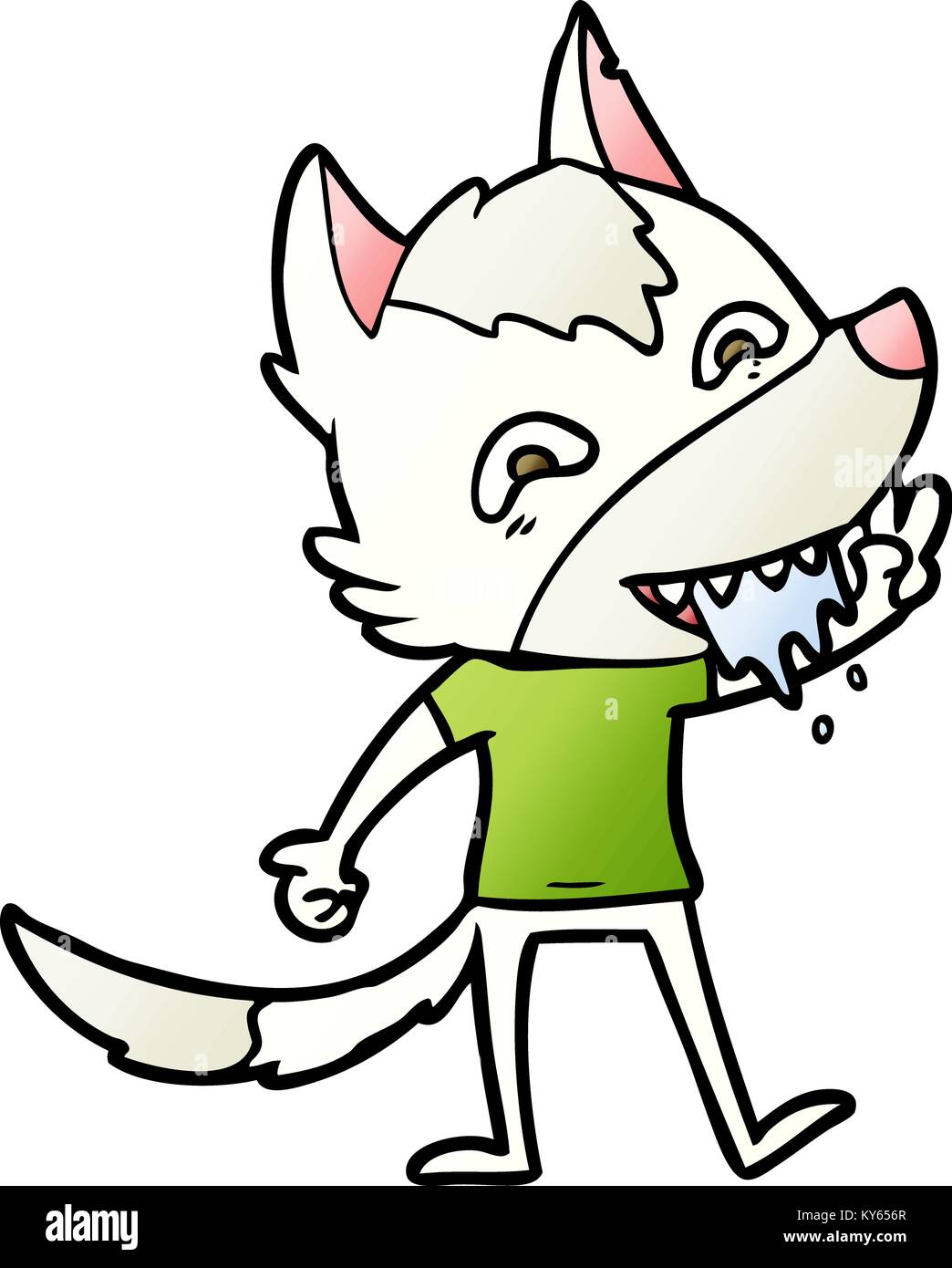 cartoon hungry wolf Stock Vector Image & Art - Alamy