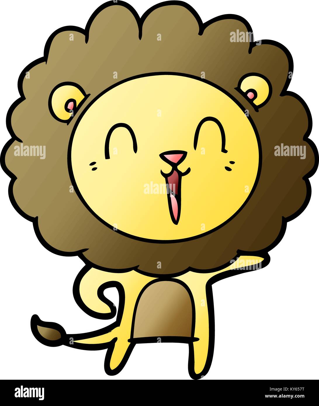 laughing lion cartoon Stock Vector Image & Art - Alamy