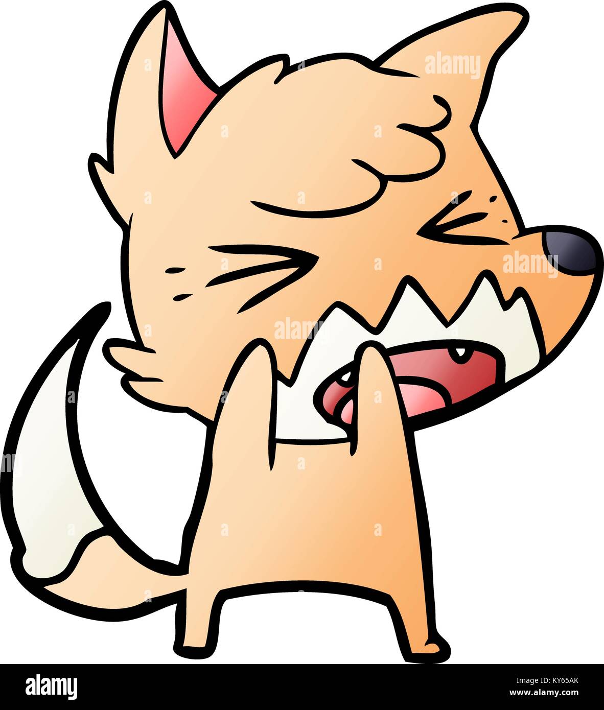 angry cartoon fox Stock Vector Image & Art - Alamy