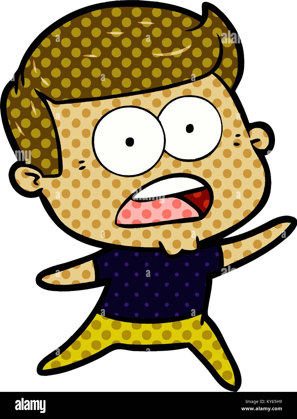 cartoon shocked man Stock Vector Image & Art - Alamy