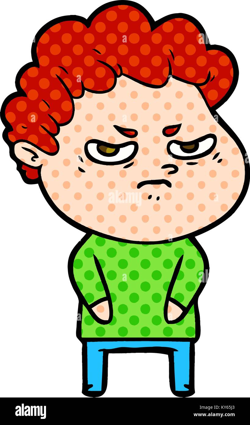 cartoon angry man Stock Vector Image & Art - Alamy