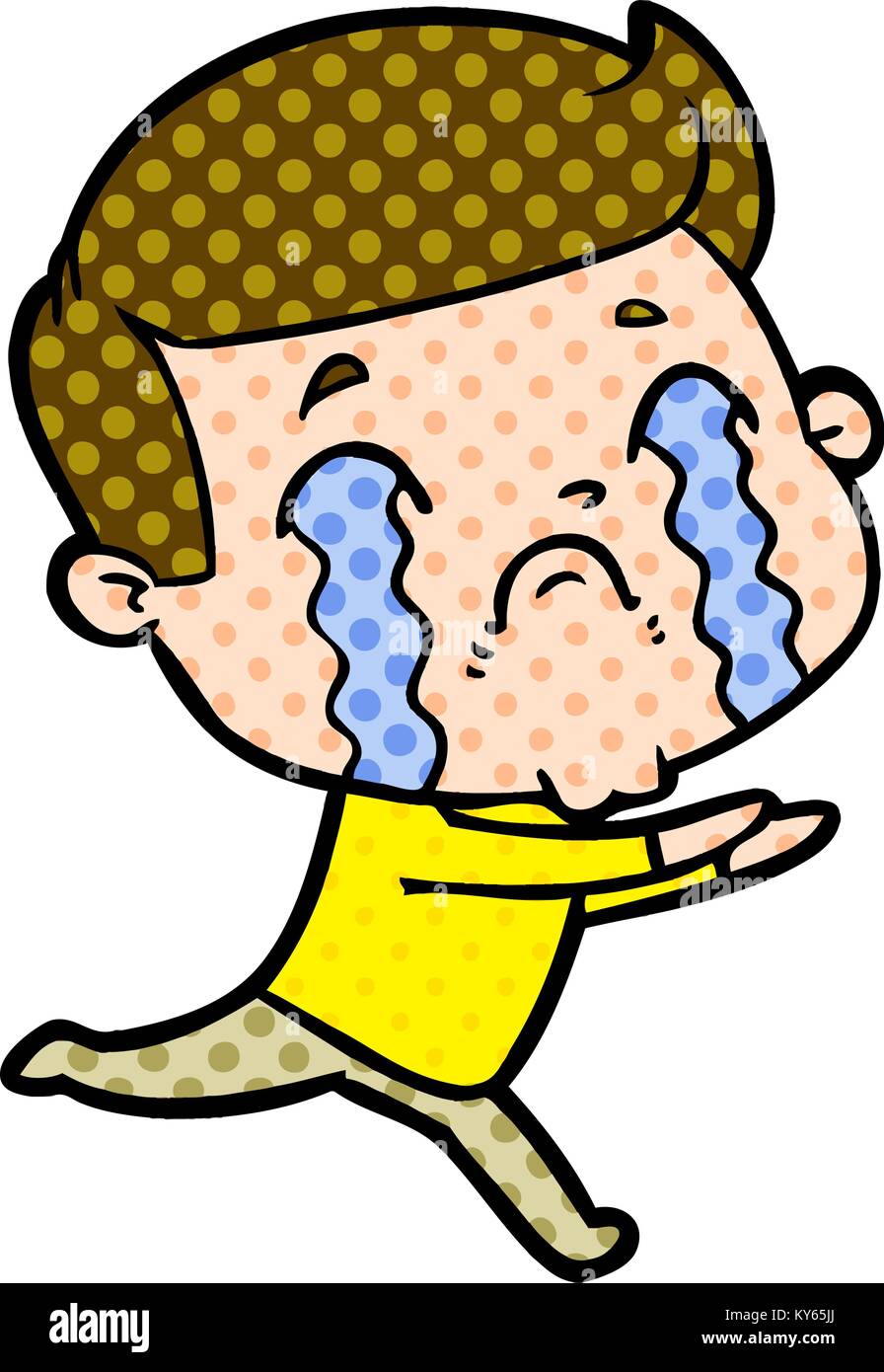 cartoon man crying Stock Vector Image & Art - Alamy